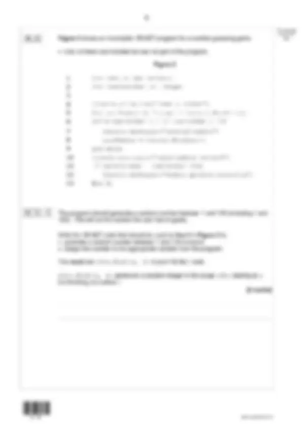 Actual 2024 AQA GCSE COMPUTER SCIENCE 8525/1A, 8525/1B, 8525/1C Paper 1 ...