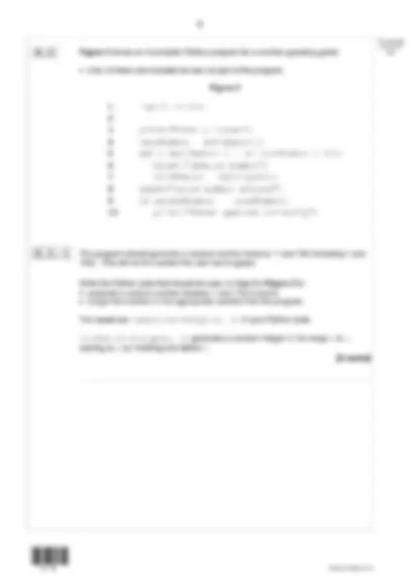 Actual 2024 AQA GCSE COMPUTER SCIENCE 8525/1A, 8525/1B, 8525/1C Paper 1 ...