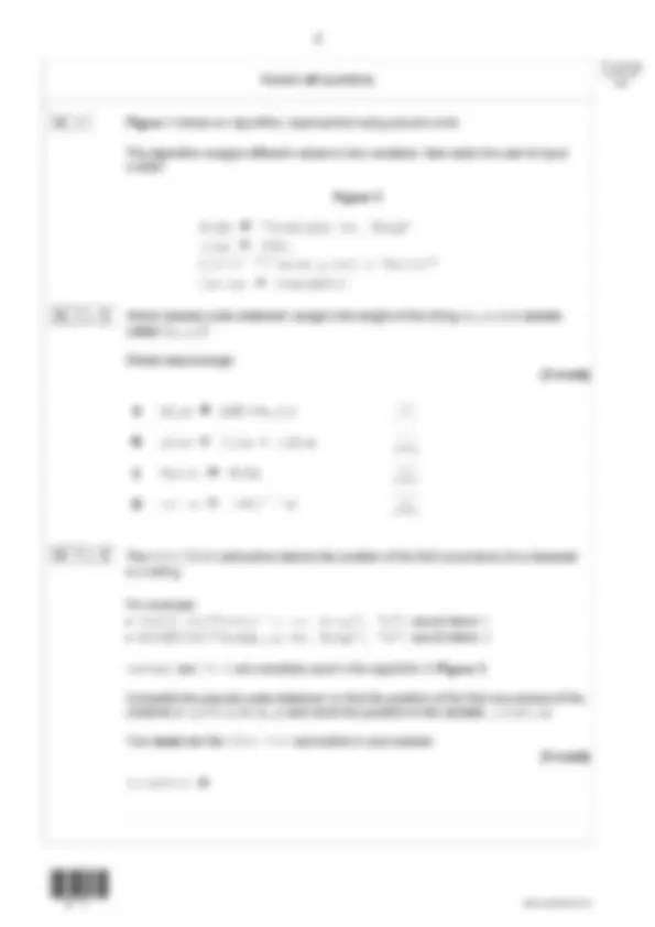 Actual 2024 AQA GCSE COMPUTER SCIENCE 8525/1A, 8525/1B, 8525/1C Paper 1 ...