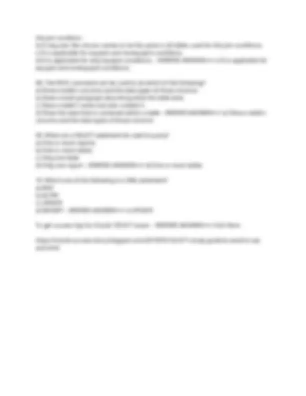 Oracle Database SQL Certification (1Z0-071) Exam Practice Questions ...