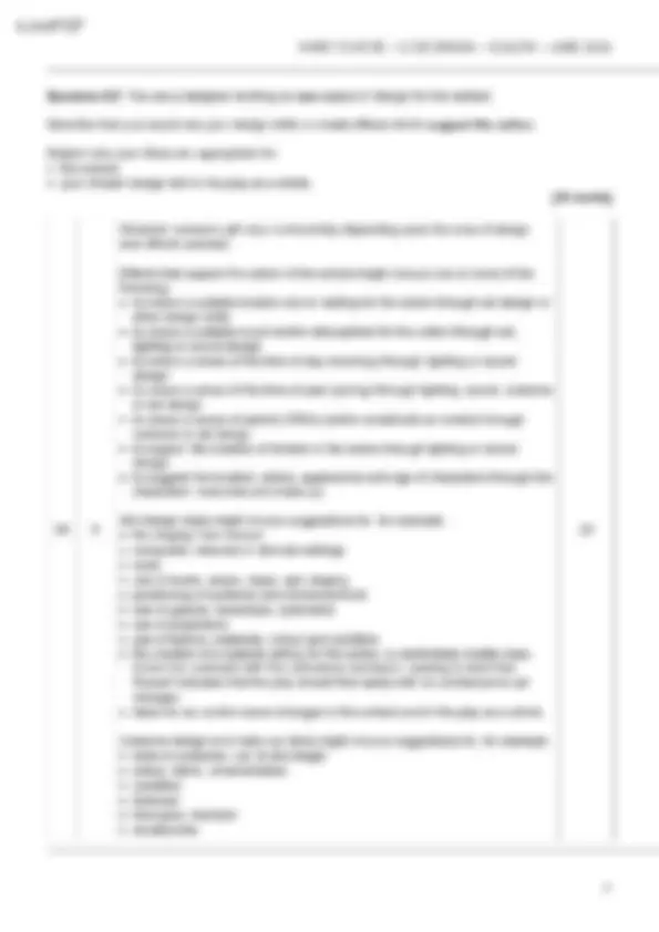 Actual 2024 AQA GCSE DRAMA 8261/W Component 1 Merged Question Paper ...