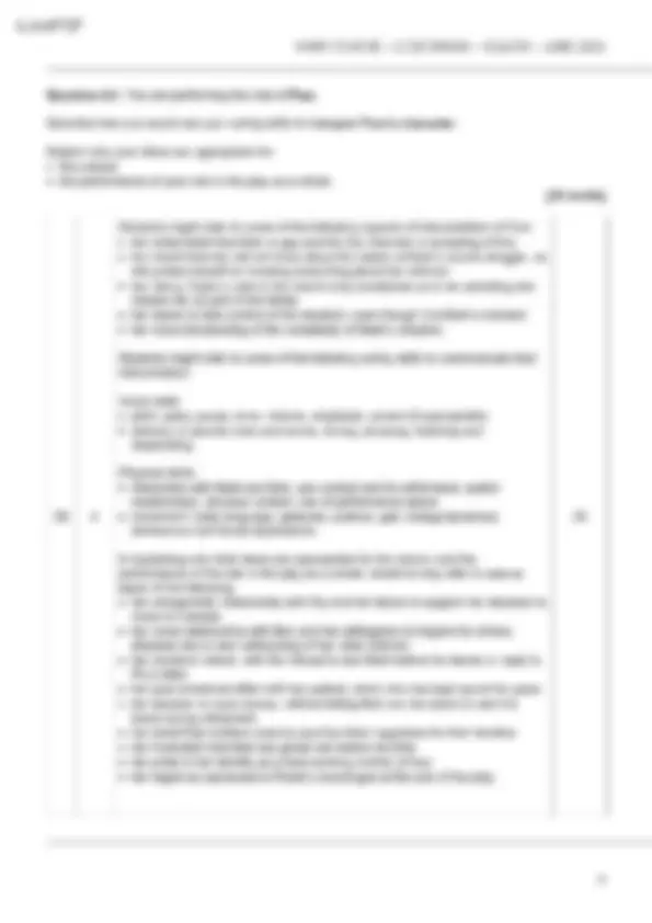 Actual 2024 AQA GCSE DRAMA 8261/W Component 1 Merged Question Paper ...