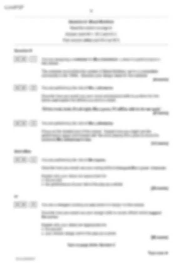 Actual 2024 AQA GCSE DRAMA 8261/W Component 1 Merged Question Paper ...