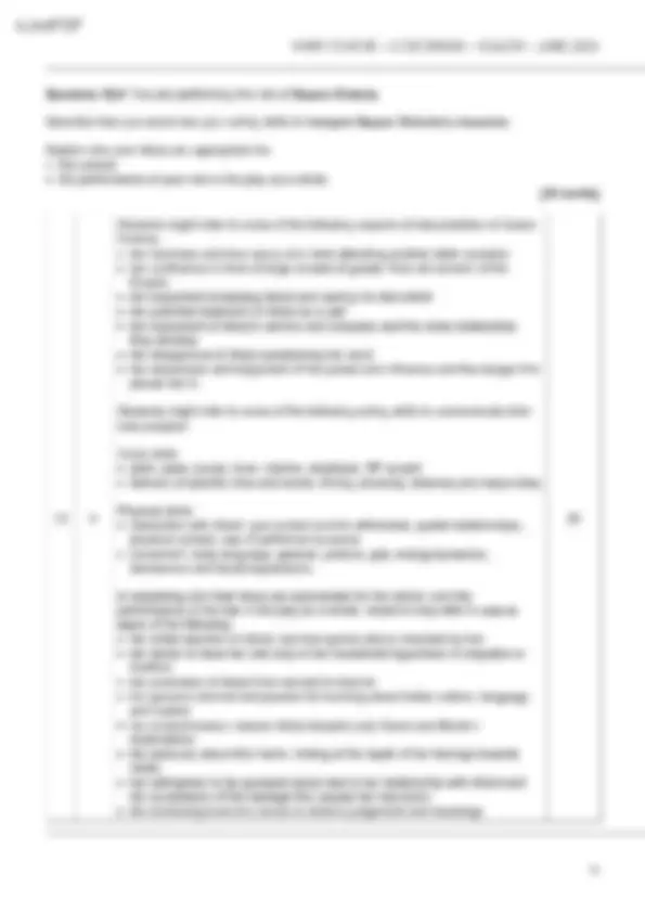 Actual 2024 AQA GCSE DRAMA 8261/W Component 1 Merged Question Paper ...
