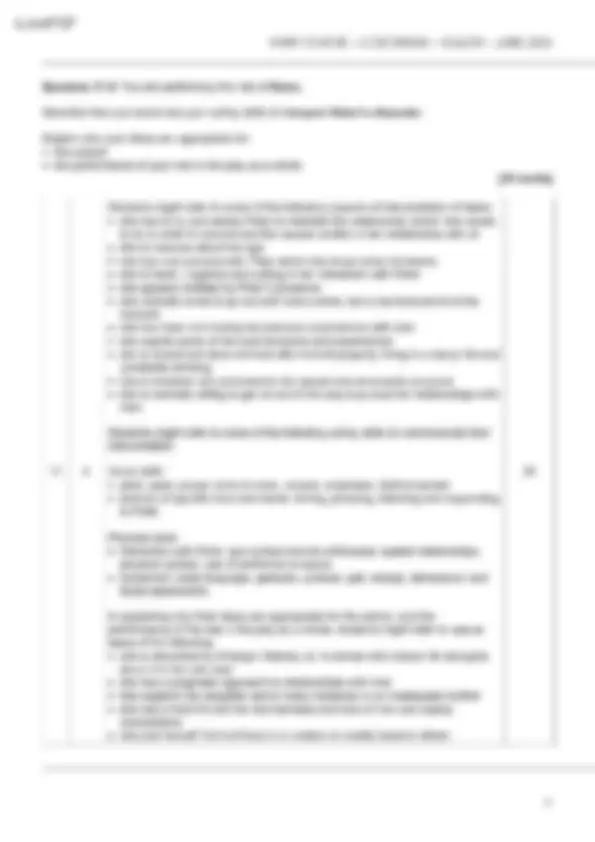 Actual 2024 AQA GCSE DRAMA 8261/W Component 1 Merged Question Paper ...