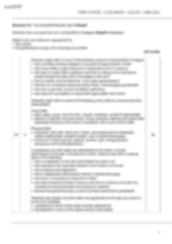 Actual 2024 AQA GCSE DRAMA 8261/W Component 1 Merged Question Paper ...