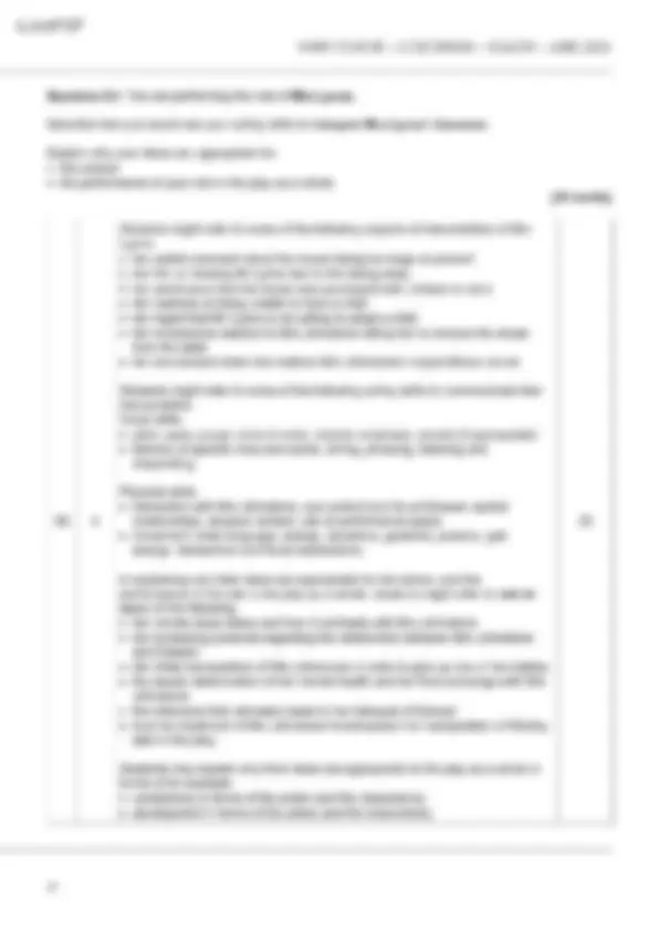 Actual 2024 AQA GCSE DRAMA 8261/W Component 1 Merged Question Paper ...