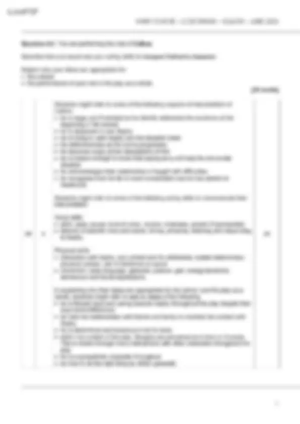 Actual 2024 AQA GCSE DRAMA 8261/W Component 1 Merged Question Paper ...