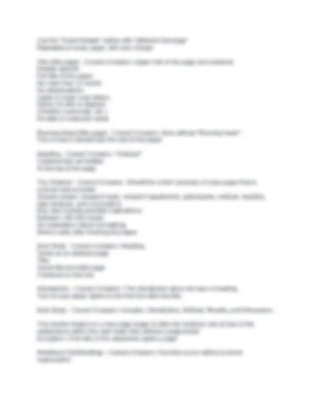 APA Formatting Style Guide: A Comprehensive Quiz and Answer Key | Exams ...