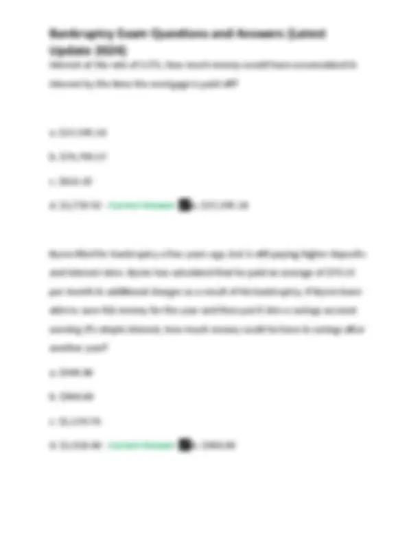 Bankruptcy Exam Questions and Answers: A Comprehensive Guide | Exams ...