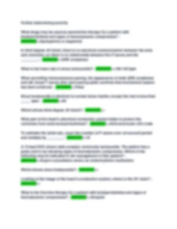 ACLS RED CROSS 2025 EMAM QUESTIONS AND ANSWERS | Exams Nursing | Docsity