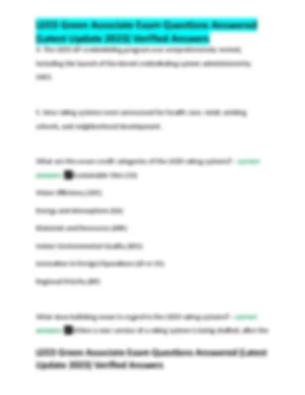 LEED Green Associate Exam Questions and Answers: A Comprehensive Guide ...