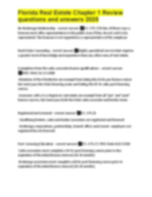 Florida Real Estate Sales Associate License Exam Review: Questions and ...