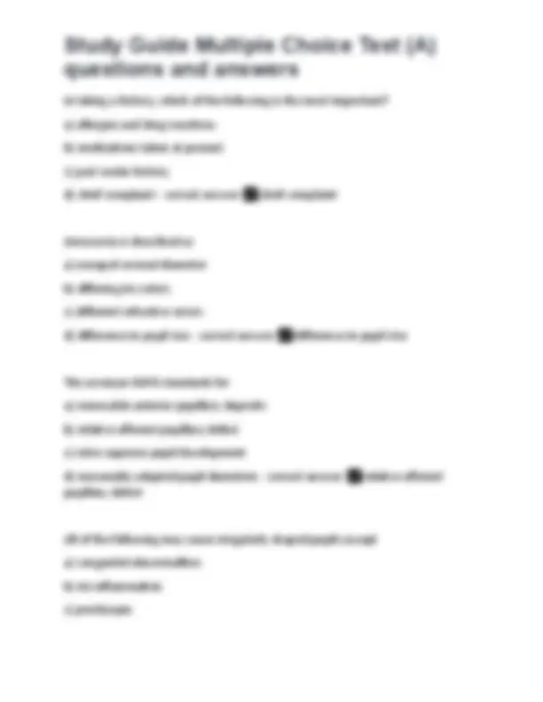 Ophthalmic Medical Assisting: Multiple Choice Questions and Answers ...
