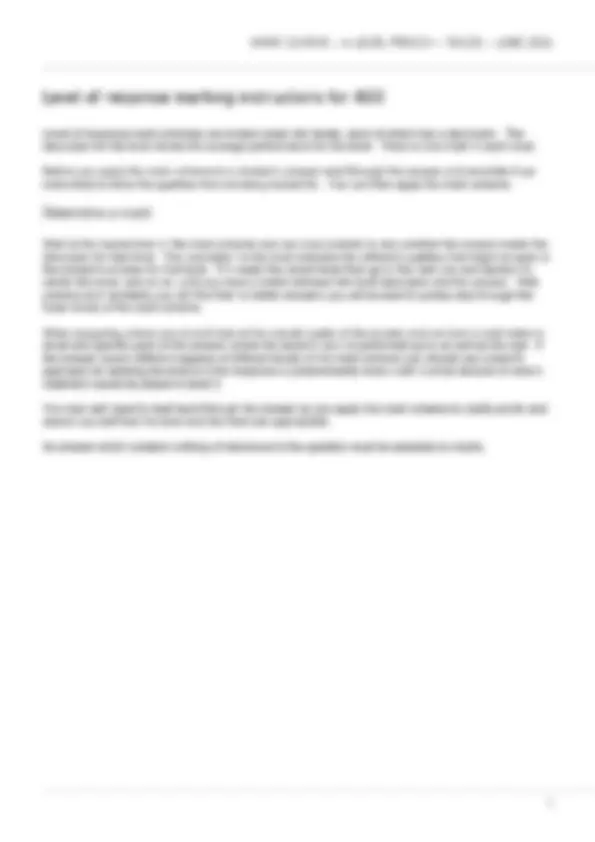 Actual 2024 AQA A-level FRENCH 7652/1 Paper 1 QP + Mark Scheme + Insert ...