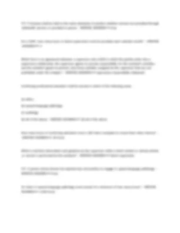 Speech-Language Pathology Jurisprudence Exam Questions and Answers | Exams Pathology | Docsity