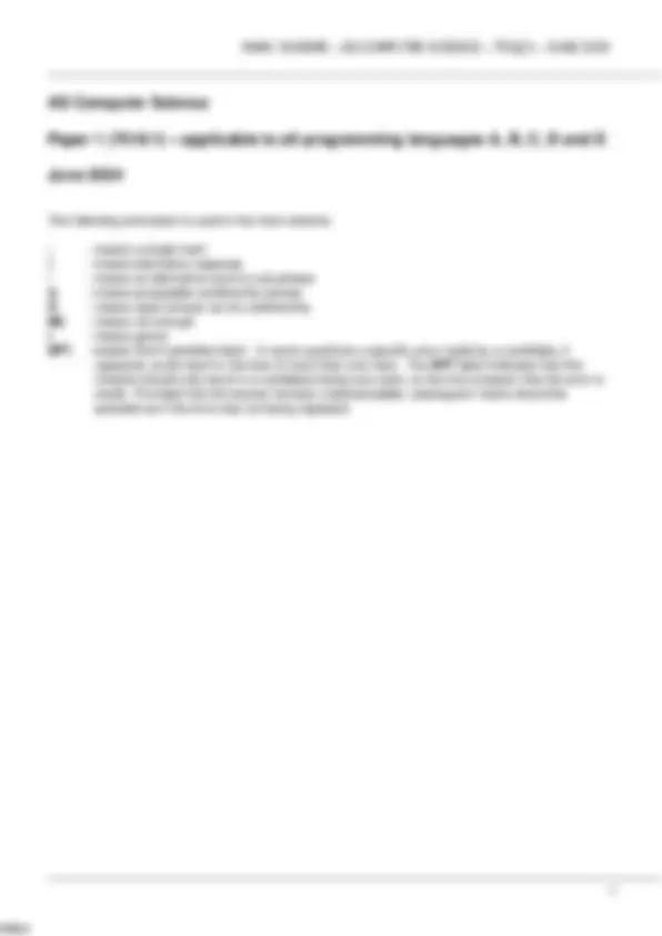 2024 AQA AS COMPUTER SCIENCE 7516/1 Paper 1 Verified Question Paper and ...