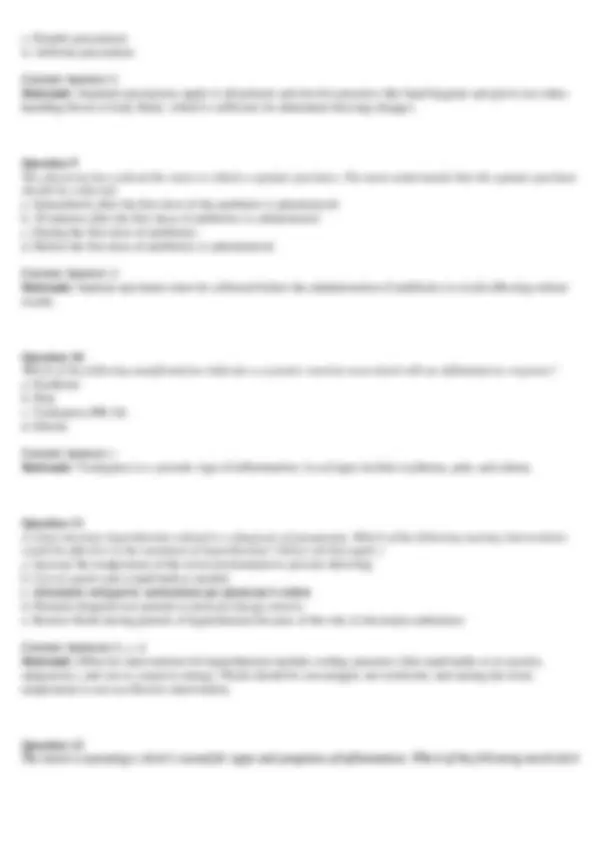 Medical-Surgical Nursing Practice Questions and Answers with Rationales ...