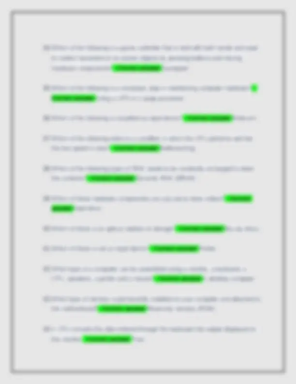 MODULE 3 COMPUTER CONCEPTS EXAM TEST RATED 100% CORRECT | Exams Nursing ...