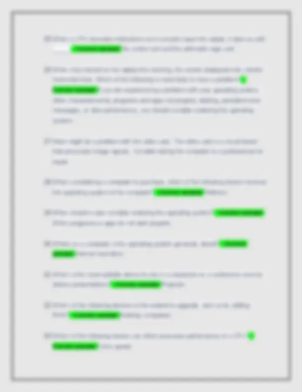 MODULE 3 COMPUTER CONCEPTS EXAM TEST RATED 100% CORRECT | Exams Nursing ...