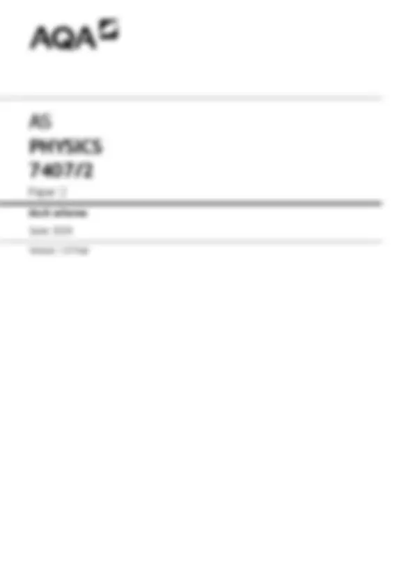 2024 AQA AS PHYSICS 7407/2 Paper 2 Verified Question Paper and Marking ...