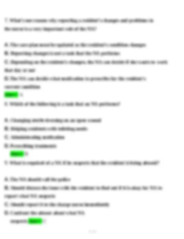 Certified Nursing Assistant Exam 2025 Questions and Answers ( A+ ...