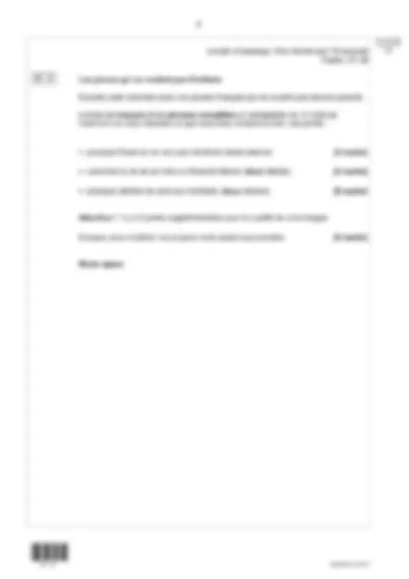 Actual 2024 AQA AS FRENCH 7651/1 Paper 1 QP + Mark Scheme (Includes ...