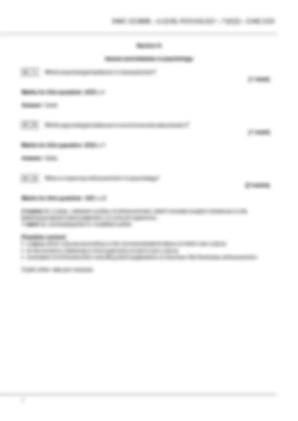 2024 AQA A-Level PSYCHOLOGY 7182/3 Paper 3 Issues and options in ...