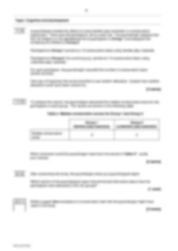 2024 AQA A-Level PSYCHOLOGY 7182/3 Paper 3 Issues and options in ...