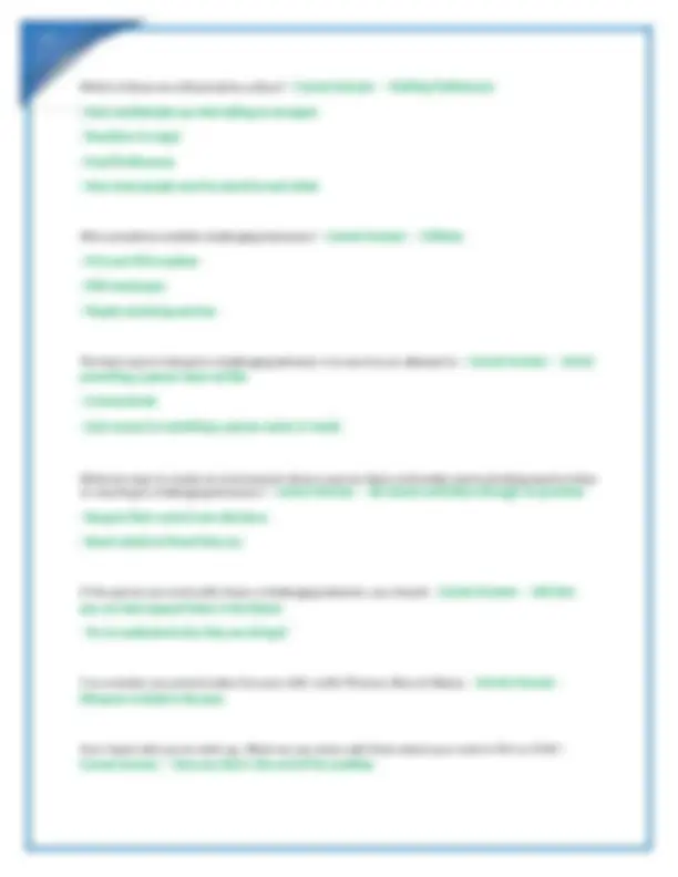 PCA/CFSS Worker Training Exam Questions and Answers | Exams Nursing ...