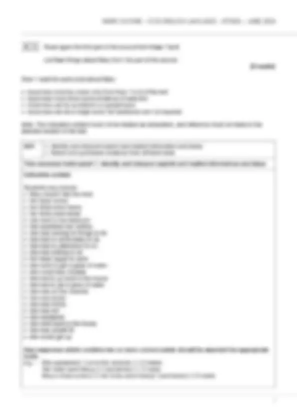 Actual 2024 AQA GCSE ENGLISH LANGUAGE 8700/1 Paper 1 Question Paper + Mark Scheme + Inser ...