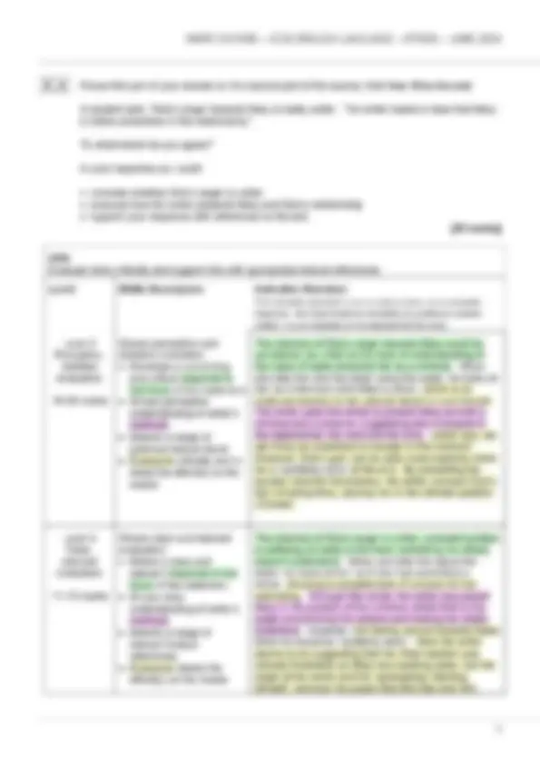 Actual 2024 AQA GCSE ENGLISH LANGUAGE 8700/1 Paper 1 Question Paper + Mark Scheme + Inser ...