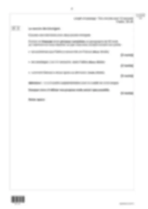 Actual 2024 AQA A-level FRENCH 7652/1 Paper 1 QP + Mark Scheme + Insert ...