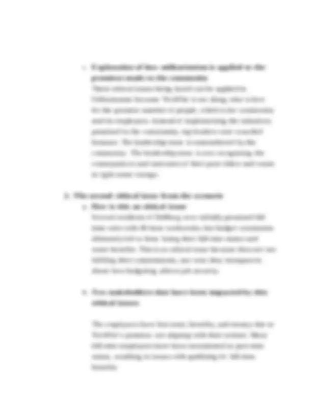 Business Ethics Task 1 (C717 " FZP1): Organizational Ethic | Thesis ...
