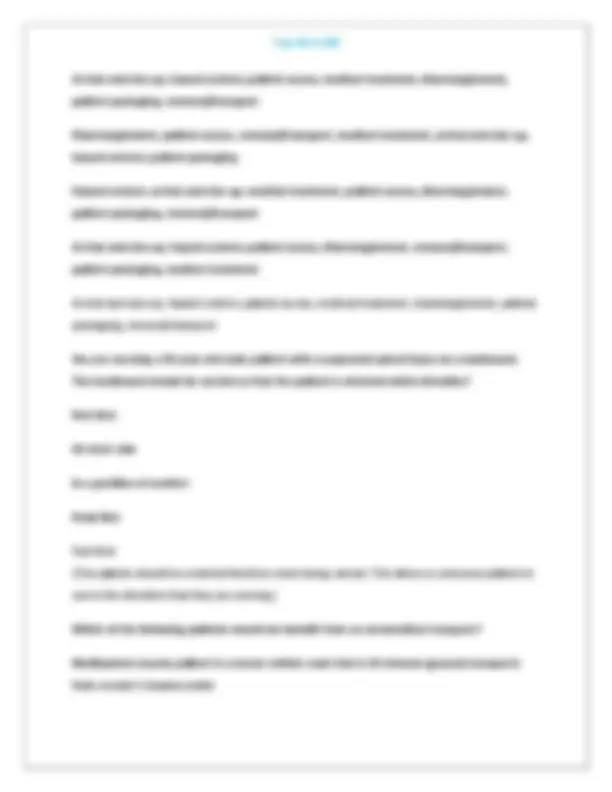 NC EMT State Exam Test Bank: 450 Questions and Answers | Exams Medicine ...