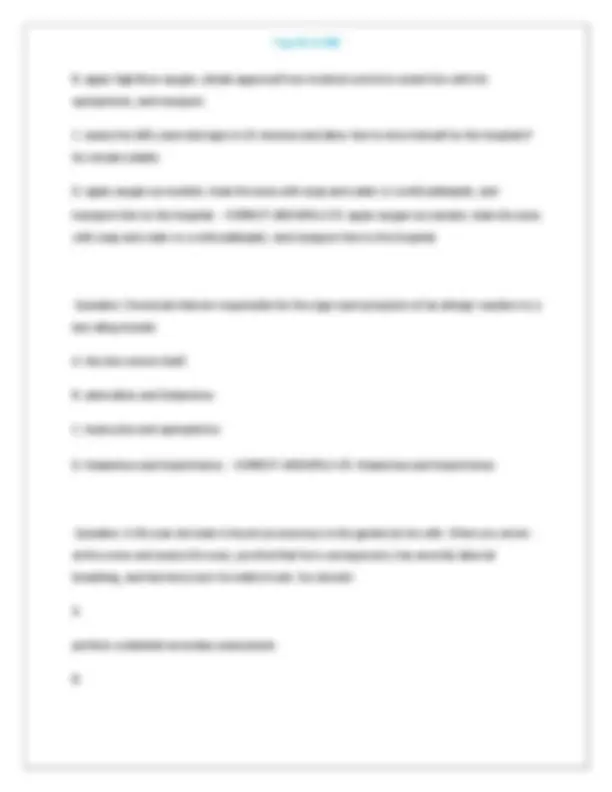 NC EMT State Exam Test Bank: 450 Questions and Answers | Exams Medicine ...