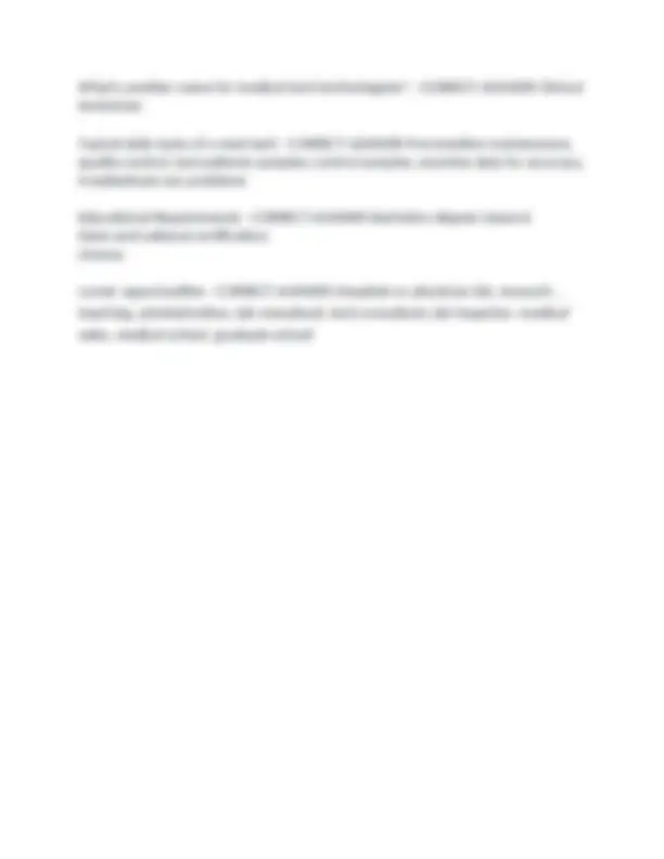 Med Tech Test Study Guide 75 Questions with Verified Answers,100% ...
