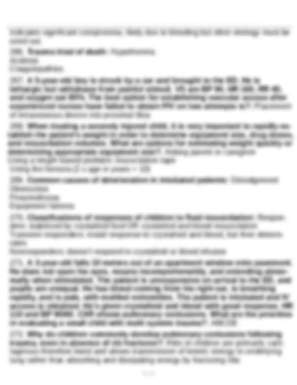 ATLS 10th Edition: Pre-Test Questions and Answers 2024 | Exams Nursing ...