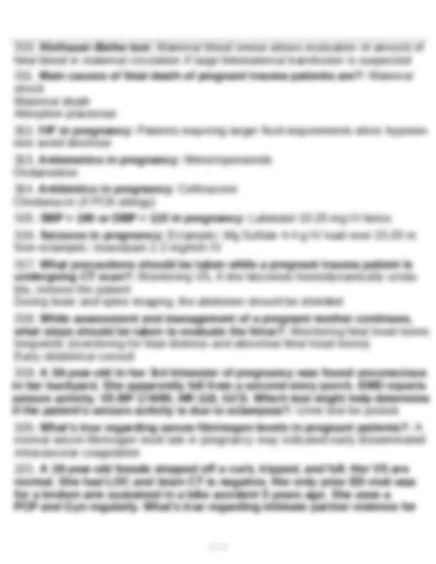 ATLS 10th Edition: Pre-Test Questions and Answers 2024 | Exams Nursing ...