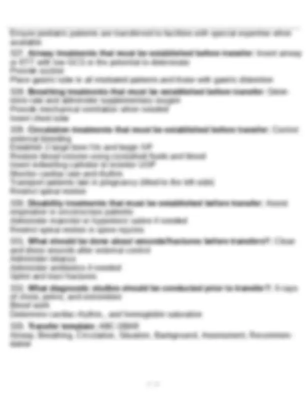 ATLS 10th Edition: Pre-Test Questions and Answers 2024 | Exams Nursing ...