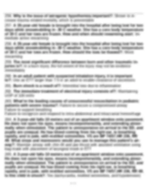 ATLS 10th Edition: Pre-Test Questions and Answers 2024 | Exams Nursing ...