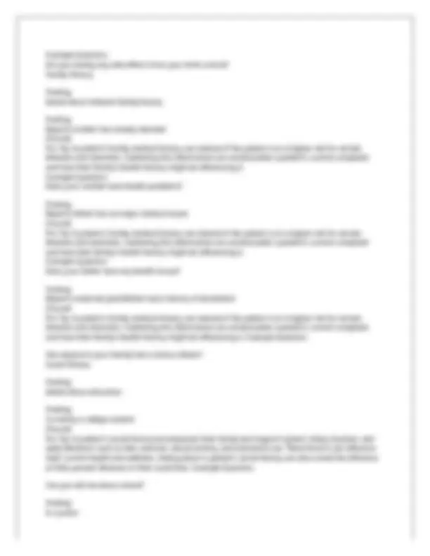 Shadow Health Alcohol Abuse Case Study: Subjective Interview and SBAR | Exams Nursing | Docsity