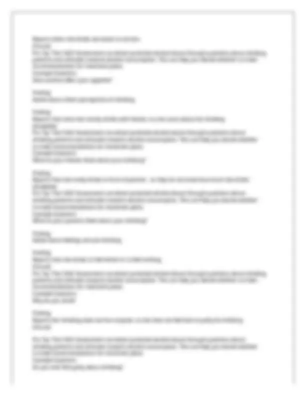 Shadow Health Alcohol Abuse Case Study: Subjective Interview and SBAR | Exams Nursing | Docsity