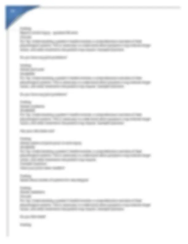 Shadow Health Alcohol Abuse Case Study: Subjective Interview and SBAR ...