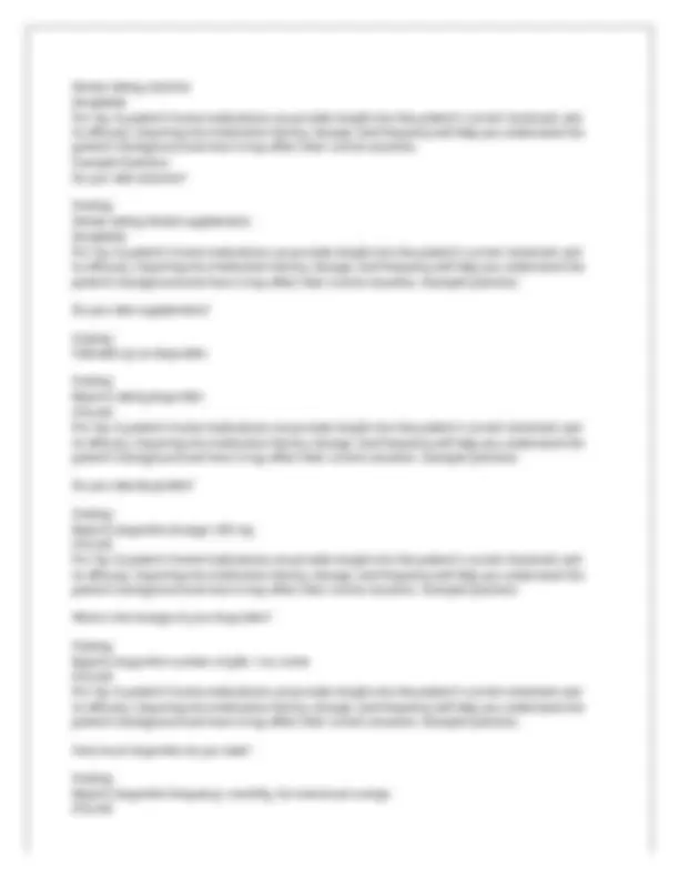 Shadow Health Alcohol Abuse Case Study: Subjective Interview and SBAR ...