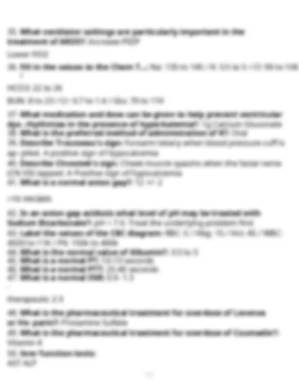 Cfrn Actual Test Questions With Verified Answers Comprehensive Exams Nursing Docsity