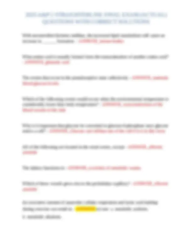 2025 A&P 2 STRAIGHTERLINE FINAL EXAM (ACTUAL) QUESTIONS WITH CORRECT ...