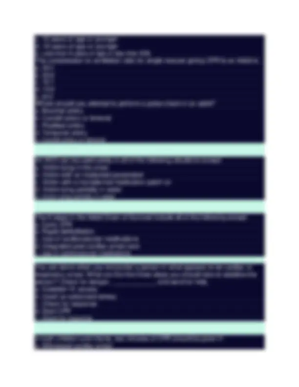 BLS Exam B 2025: Questions and Answers for Basic Life Support | Exams ...