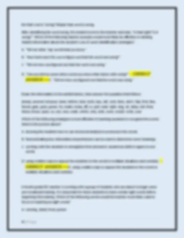EC-6 Exam Newest 2025 Actual Exam Complete 250 Questions and Correct ...