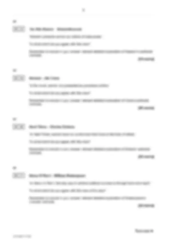 Actual 2024 AQA A-level ENGLISH LITERATURE B 7717/2B Paper 2B Question ...